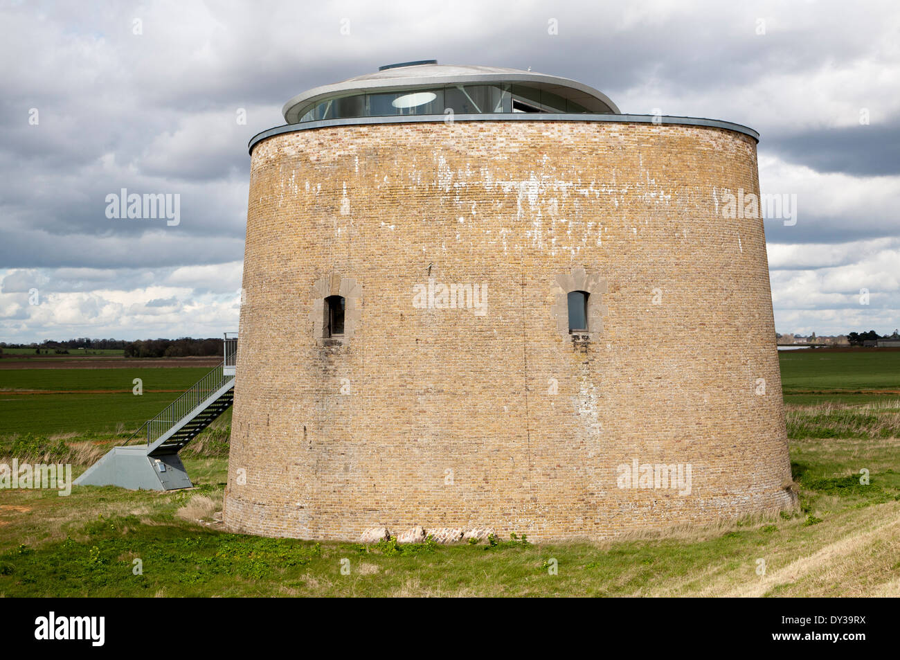 Martello Tower Y built 1808 conversion by Duncan and Kristin Jackson, Alderton, Suffolk, England ...