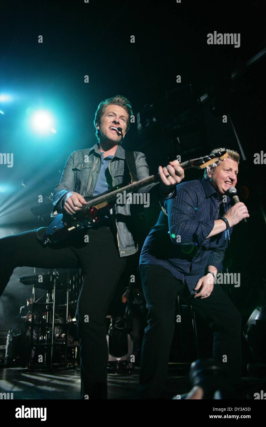 Las Vegas, NV, USA. 4th Apr, 2014. Joe Don Rooney, Gary LeVox, Rascal ...