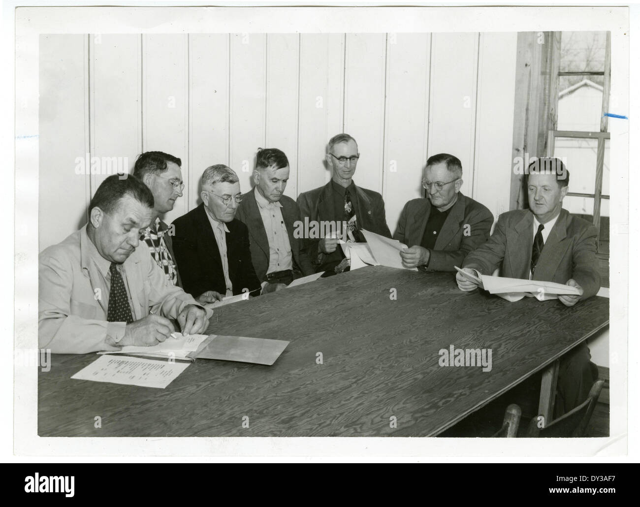 Photograph featuring the directors of the Attala Cooperative ...