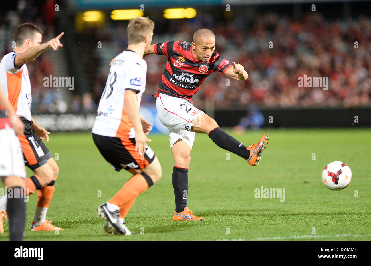 05.04.2014 Sydney, Australia. Wanderers Japanese midfielder Shinji Ono ...