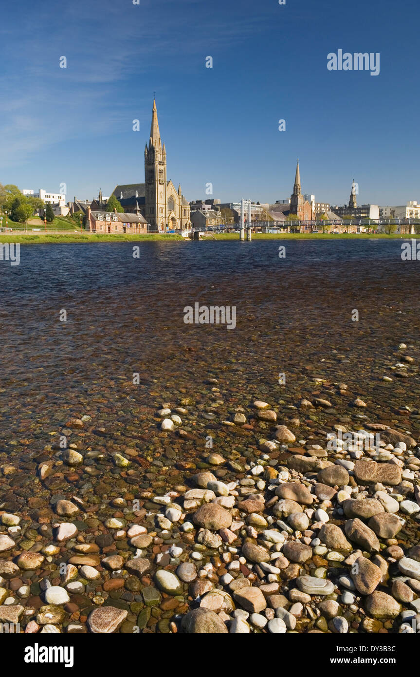 Inverness with the River Ness, Scottish Highlands Stock Photo - Alamy