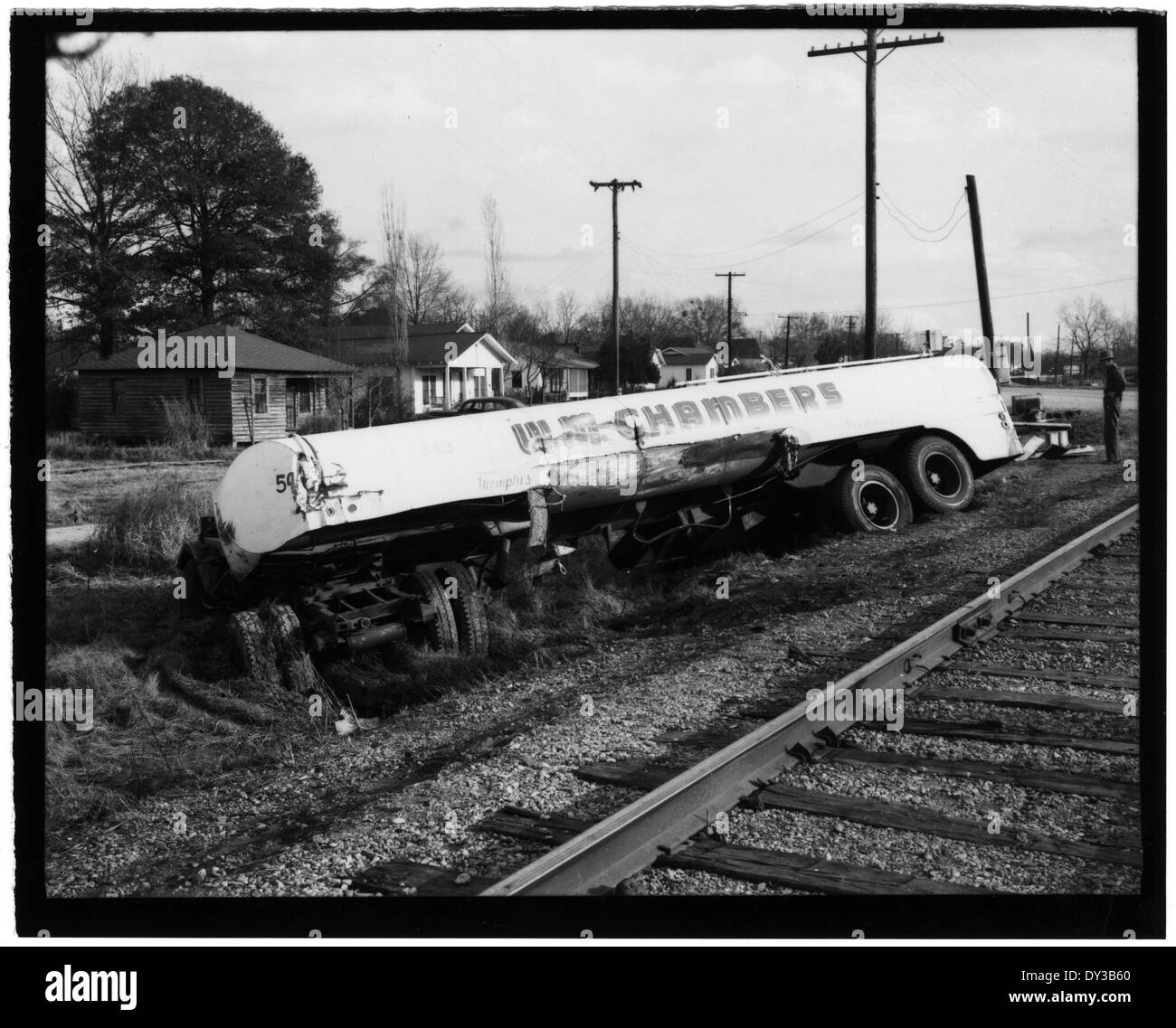 This image depicts the aftermath of a gas truck wreck in Monticello ...