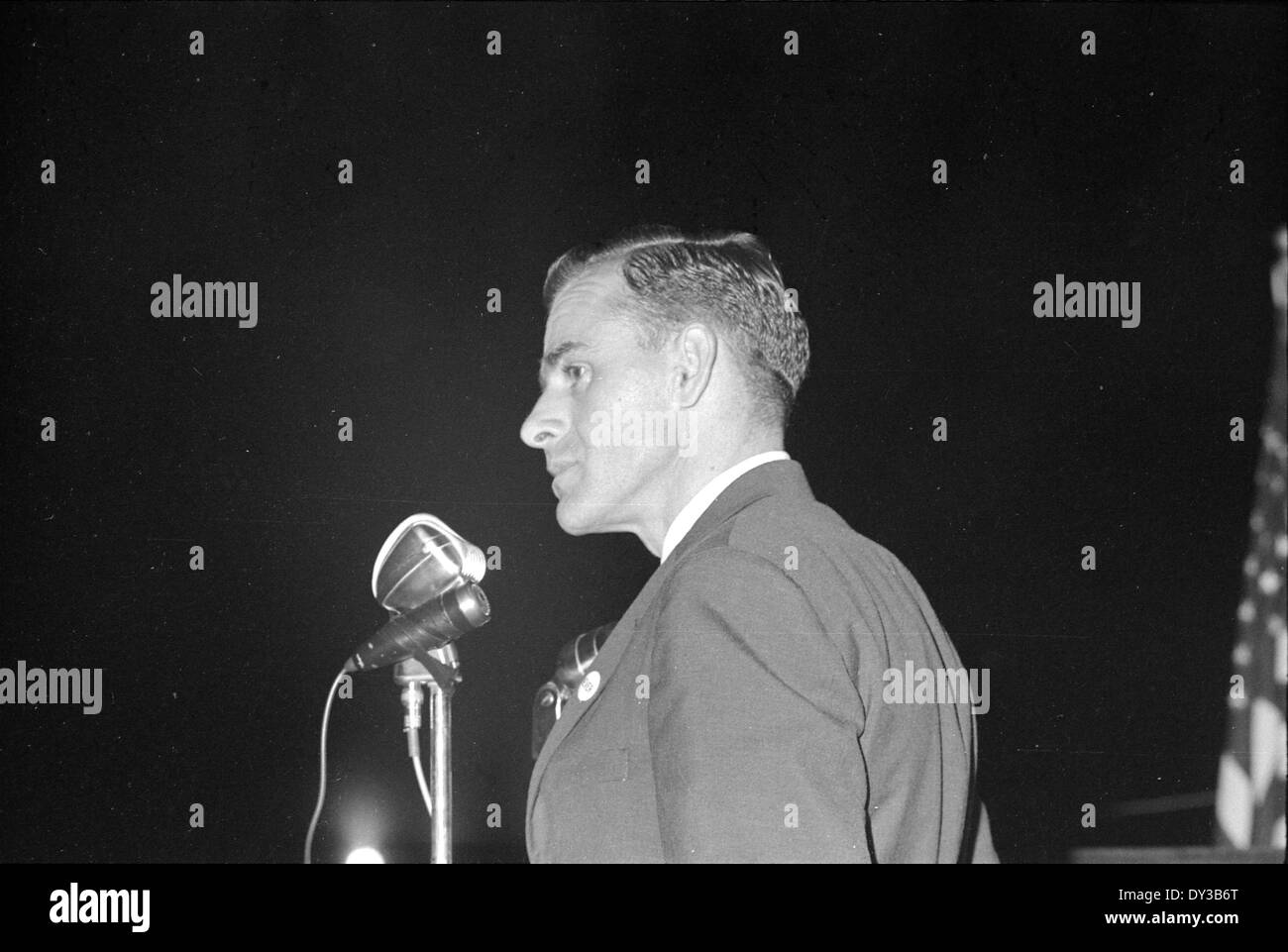 This photo documents a Ku Klux Klan rally in 1965, reflecting a period ...
