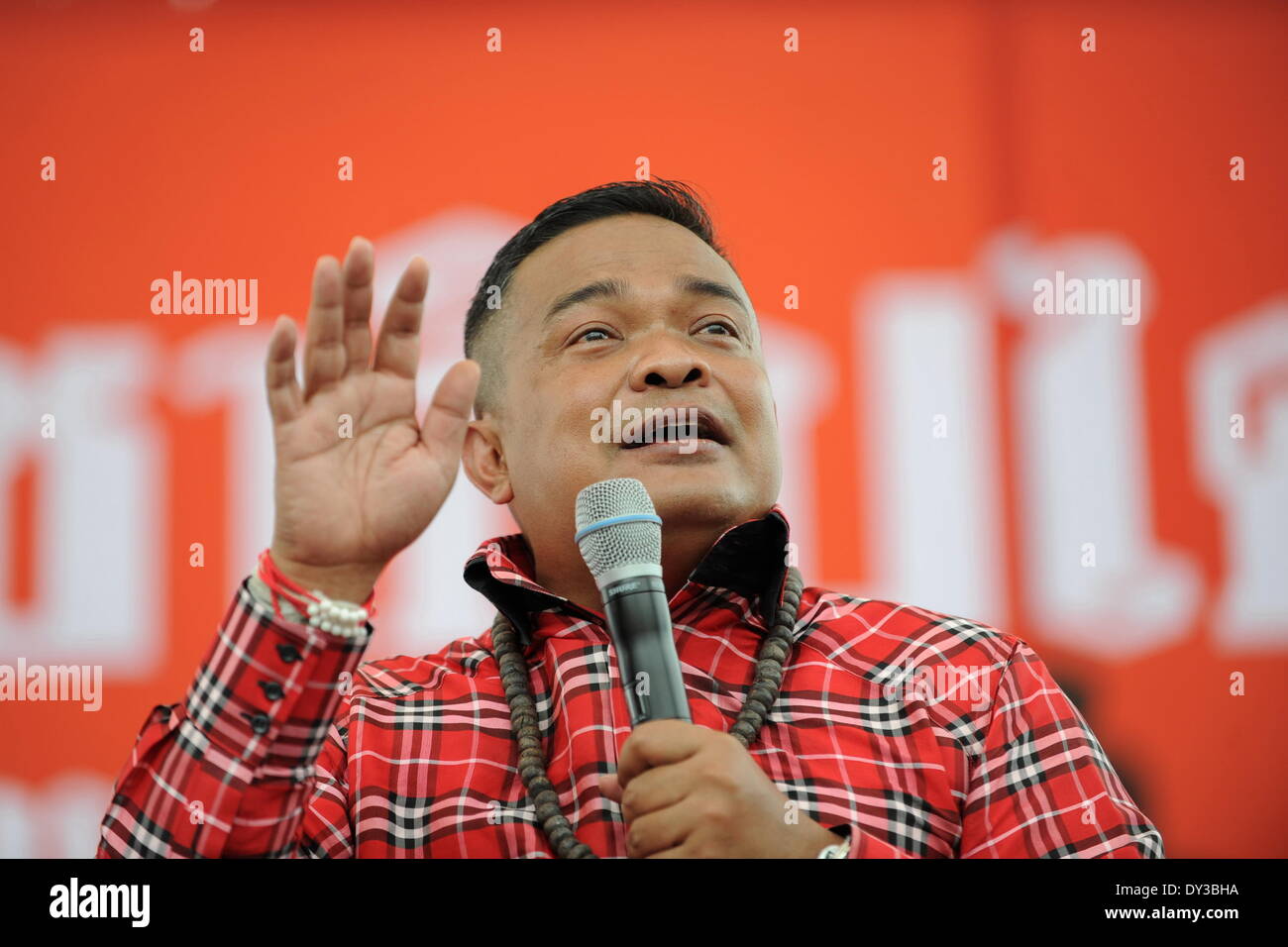 Bangkok, Thailand. 5th Apr, 2014. Democracy against Dictatorship (UDD ...