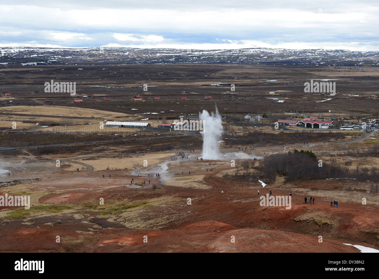 The very popular Geyser attraction in Iceland Stock Photo - Alamy