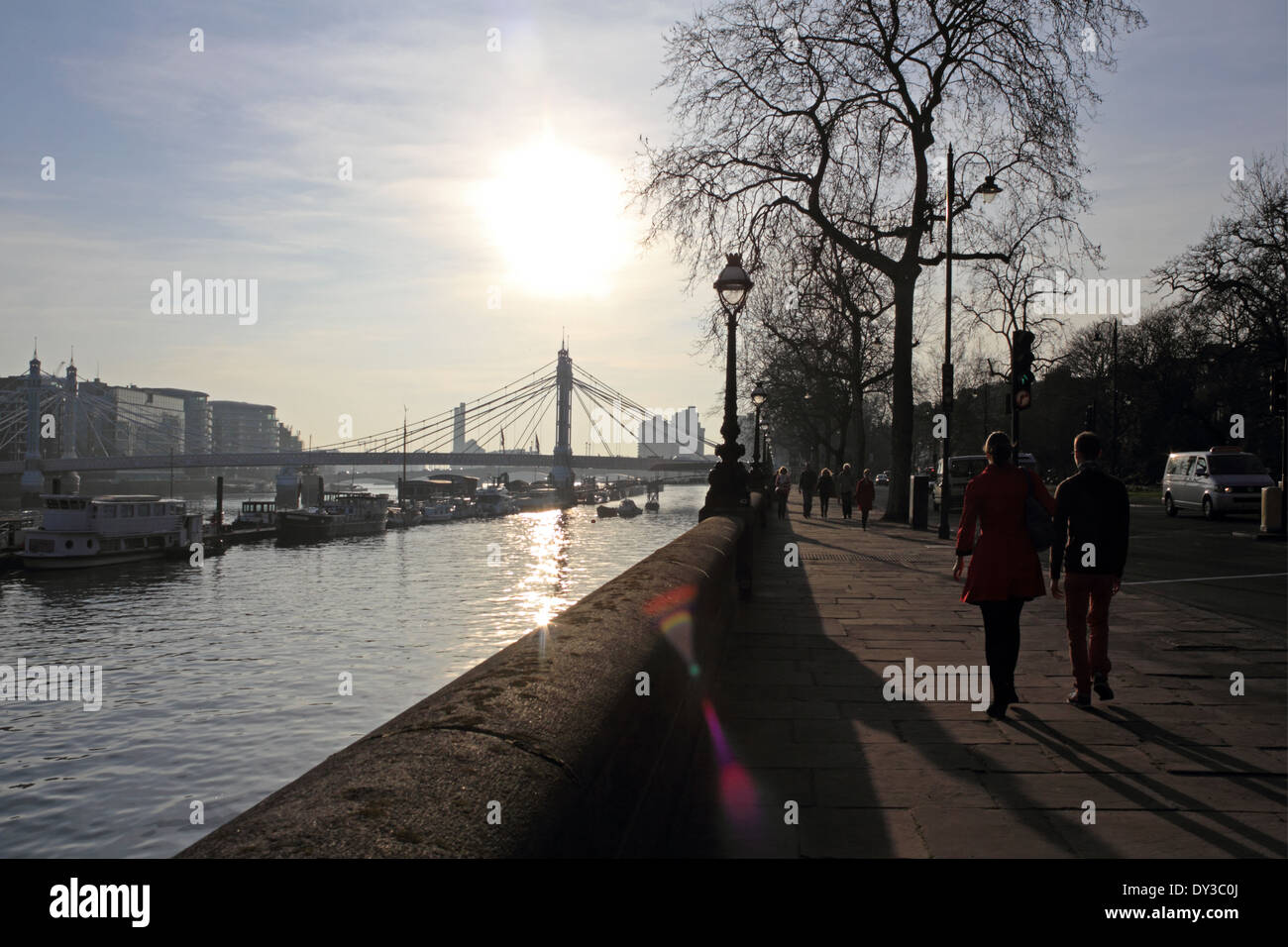 Chelsea Embankment, Westminster, London SW1, England, UK Stock Photo ...