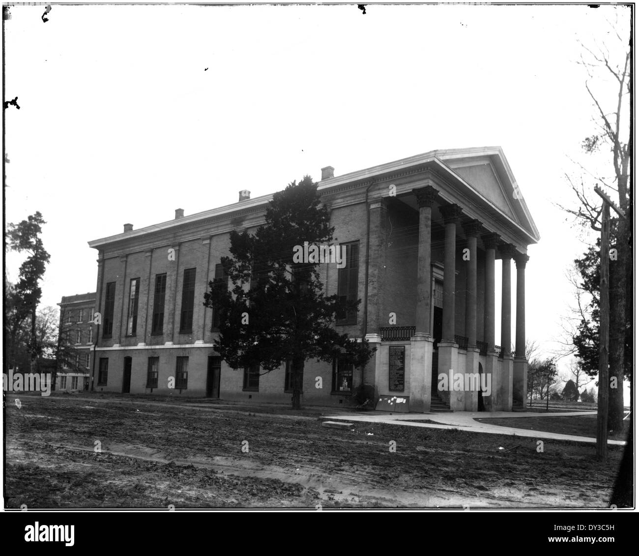 The Mississippi College Chapel, circa 1908, stands as a prominent ...