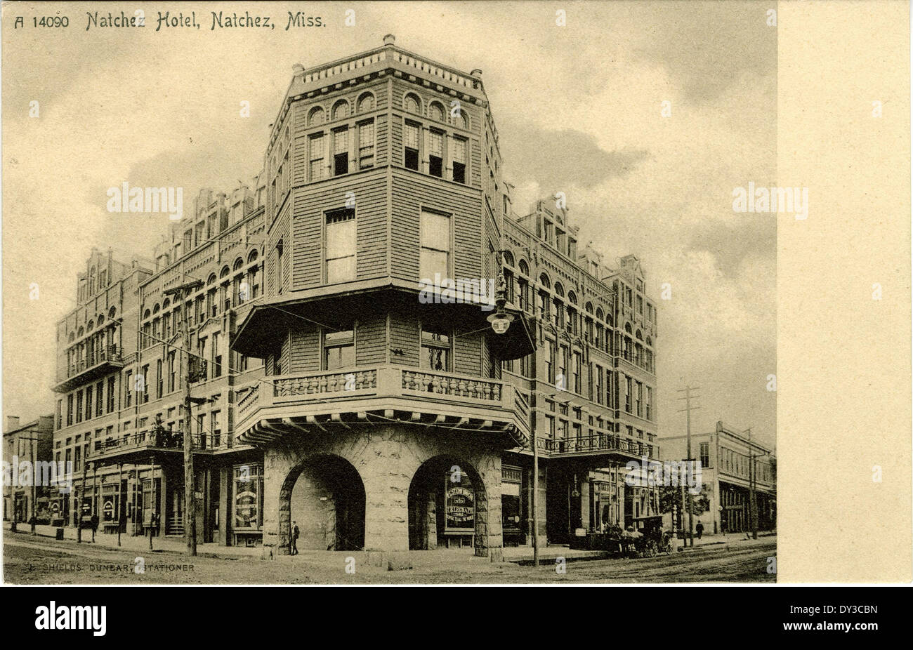 The Natchez Hotel in Natchez, Mississippi, photographed in its prime ...