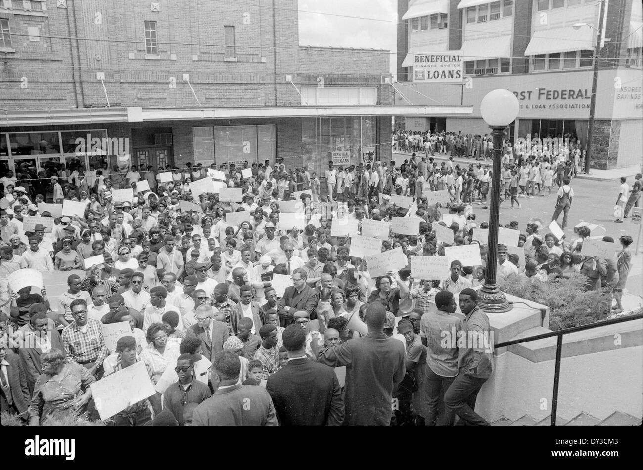 This image captures the march led by Dr. Martin Luther King Jr. on ...