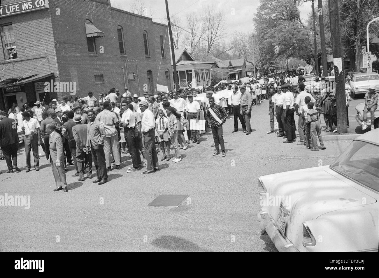 The photograph captures an event from April 8, 1968, commemorating the ...