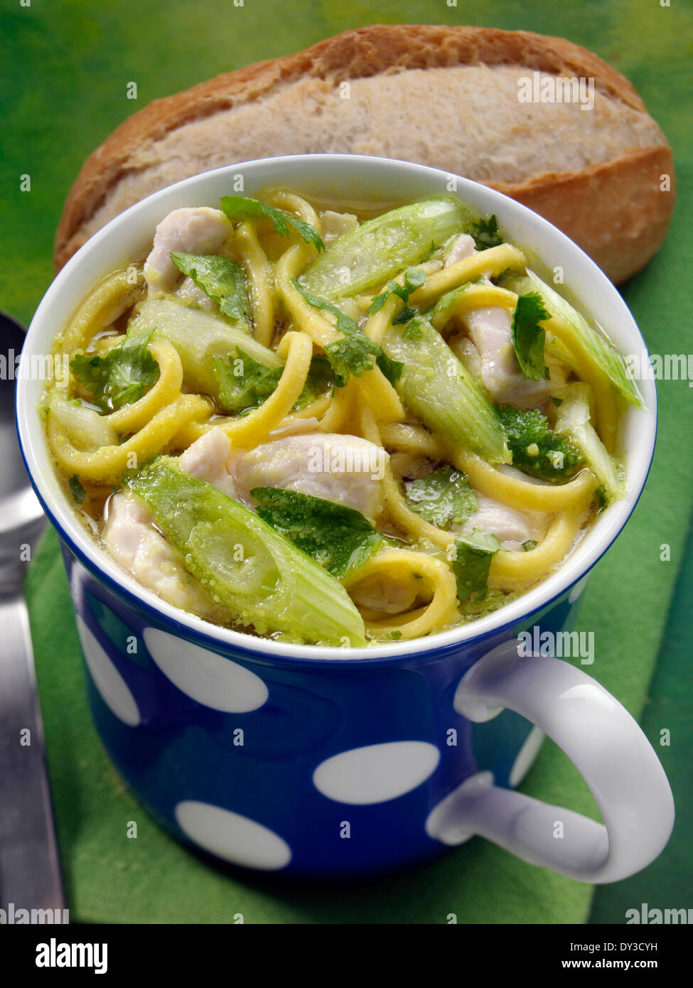 Individual portion chicken noodle soup hi-res stock photography and ...