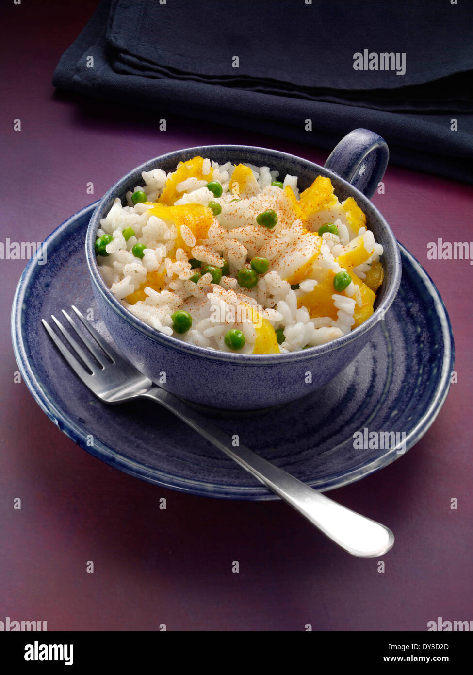 Haddock and peas Stock Photo - Alamy