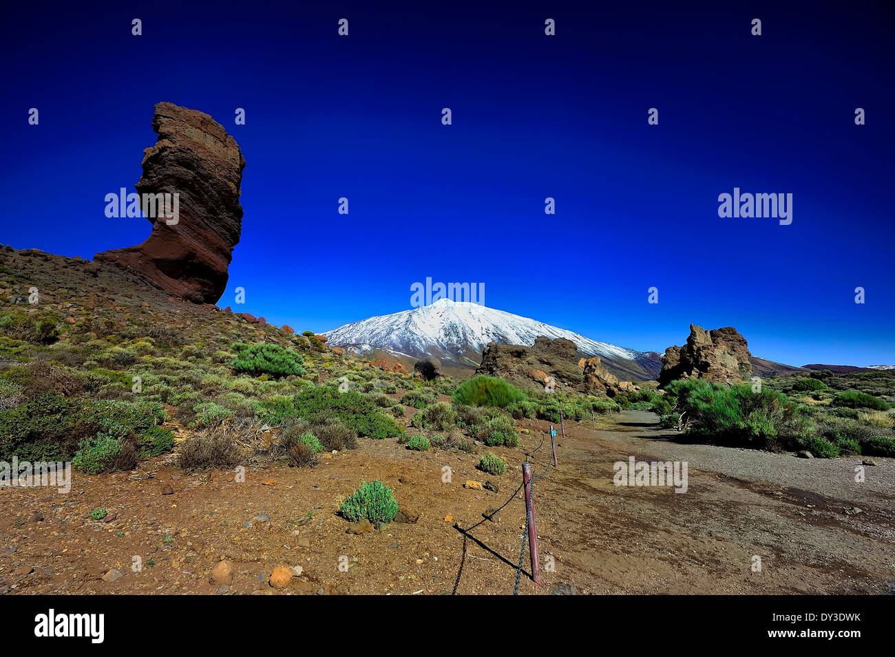 Path to Mount Teide Stock Photo - Alamy