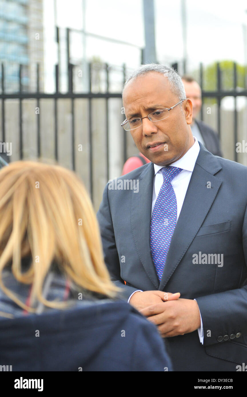 Tower Hamlets, London, UK. 5th April 2014. Lutfur Rahman, Mayor of ...