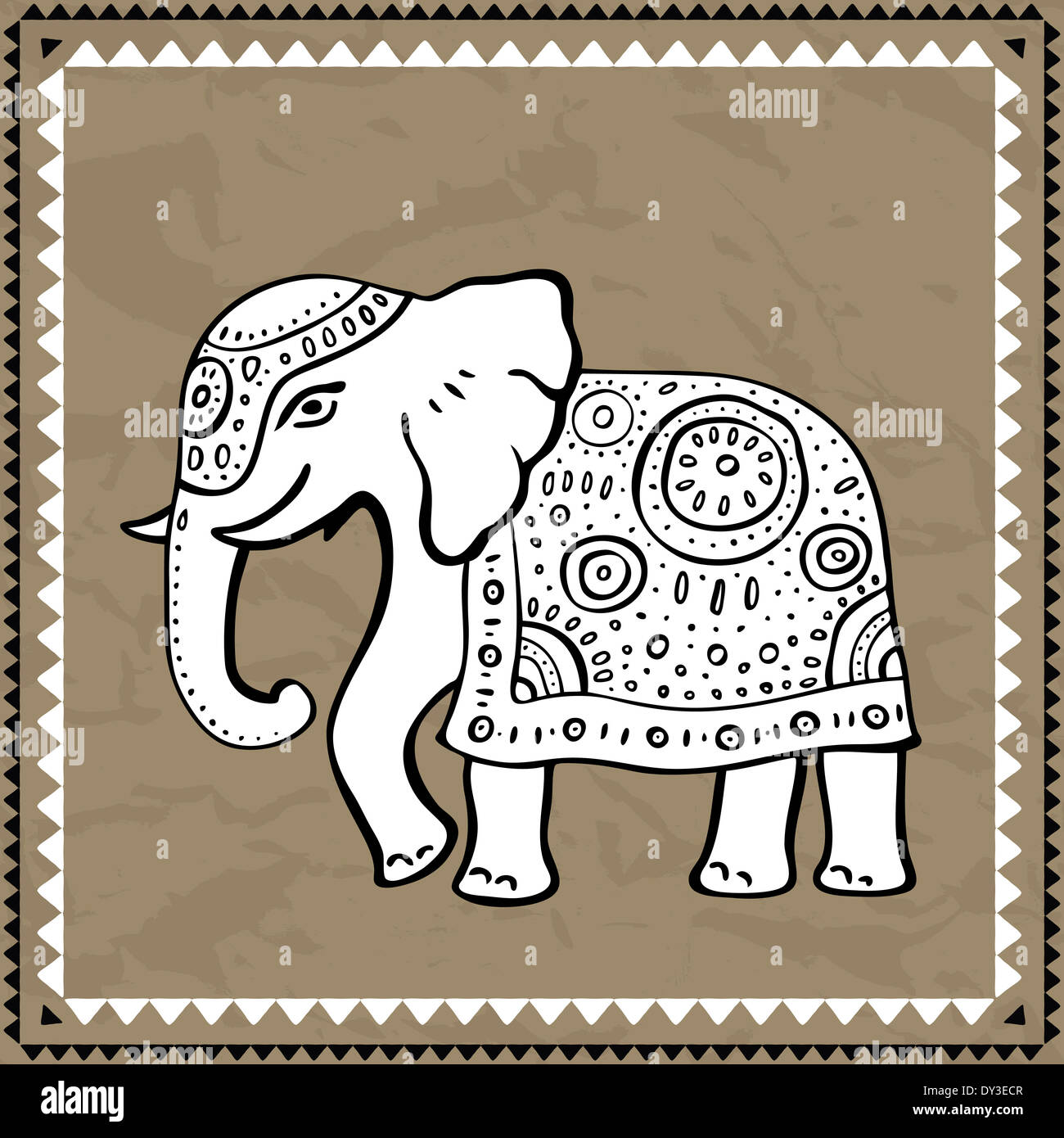 Ethnic elephant. Indian style Stock Photo - Alamy
