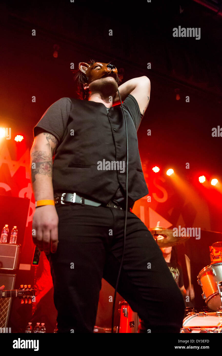 Detroit, Michigan, USA. 5th Apr, 2014. CHRIS HUTKA of The Bunny The ...