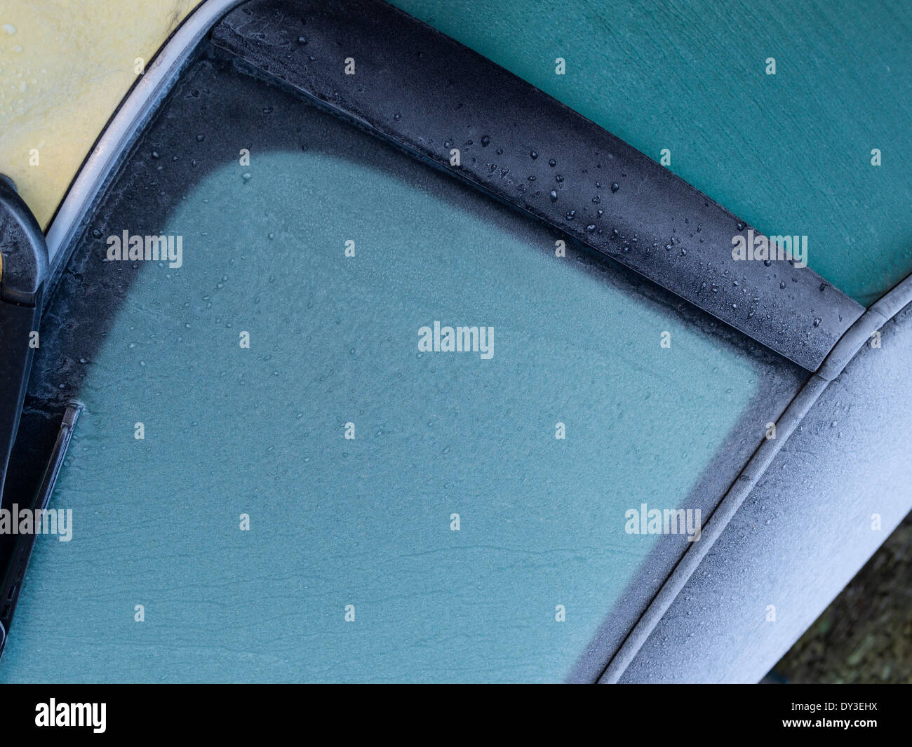 frost ice car window winter weather season cold Stock Photo - Alamy