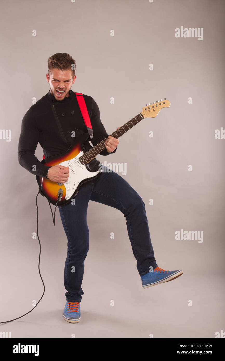Stratocaster guitarist hi-res stock photography and images - Alamy