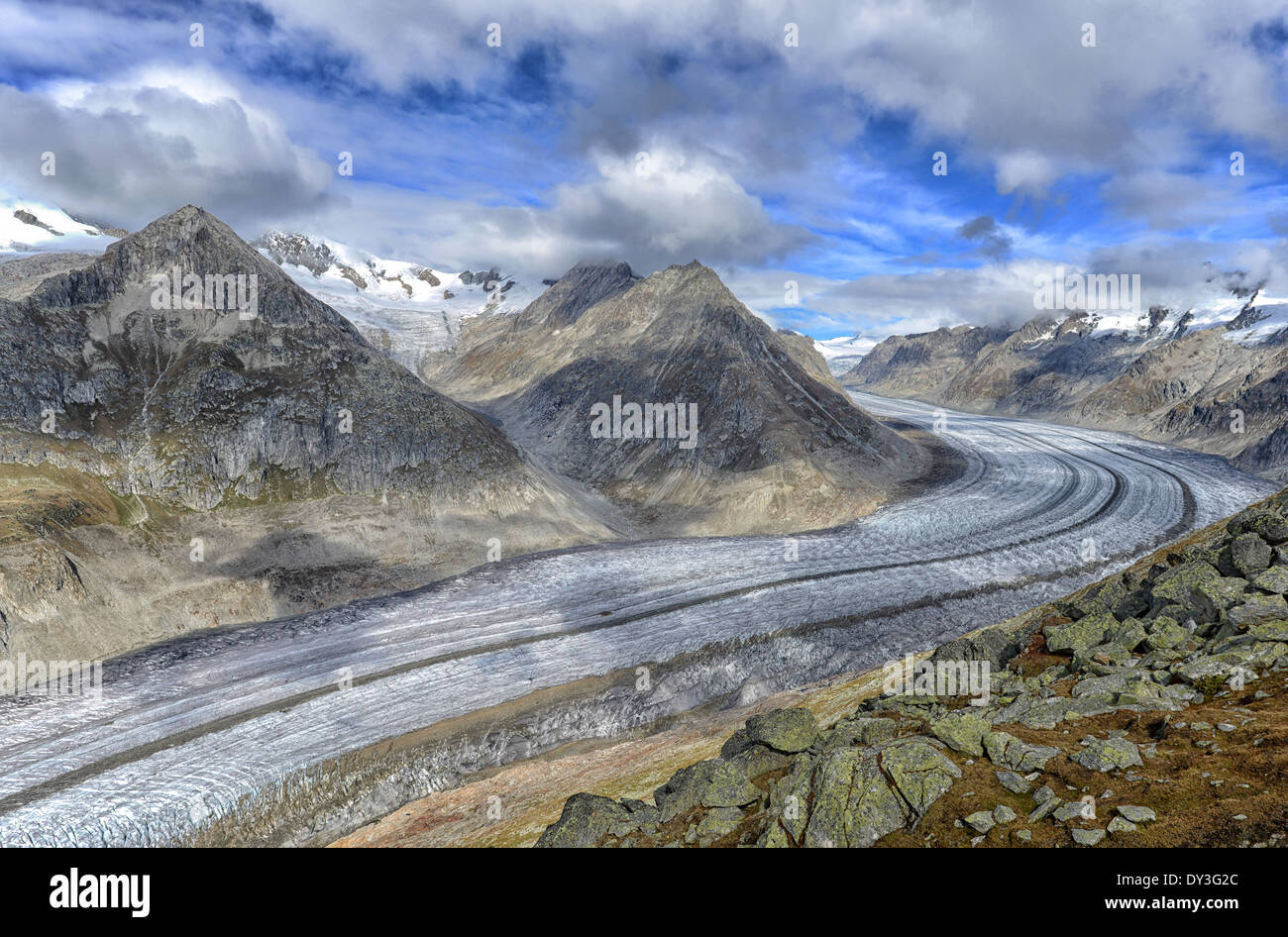 Cable car aletsch glacier hi-res stock photography and images - Alamy