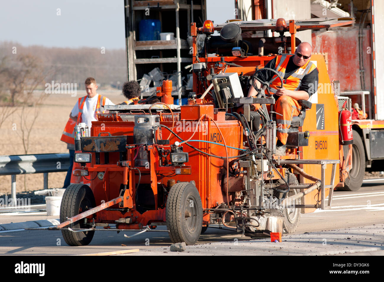 Road marking markings tarmac hi-res stock photography and images - Alamy
