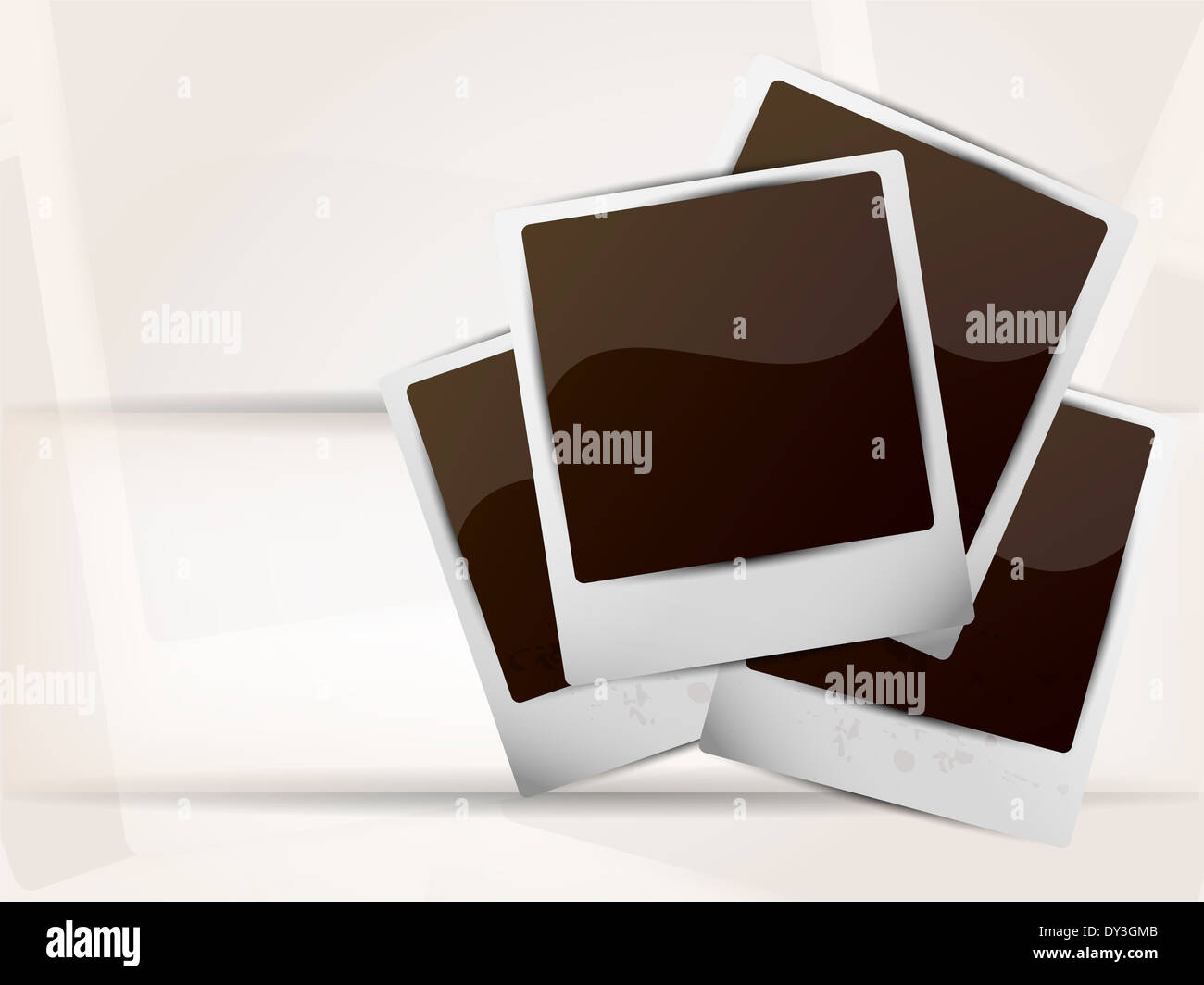 Bright background with photoframe and white line Stock Photo - Alamy