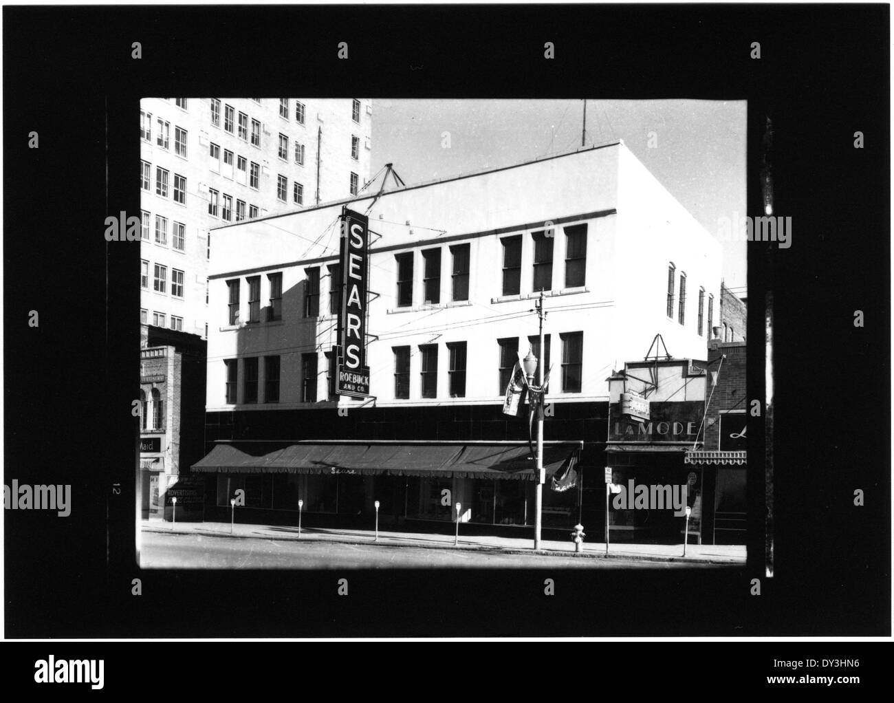 A historical photo of the Sears Roebuck & Company store located on ...