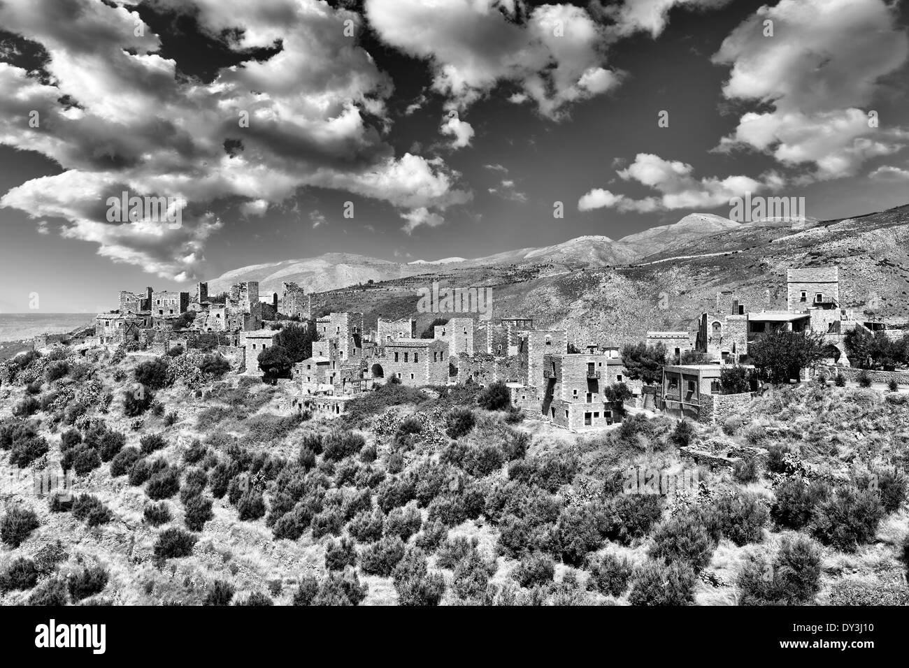 The mani greece Black and White Stock Photos & Images - Alamy