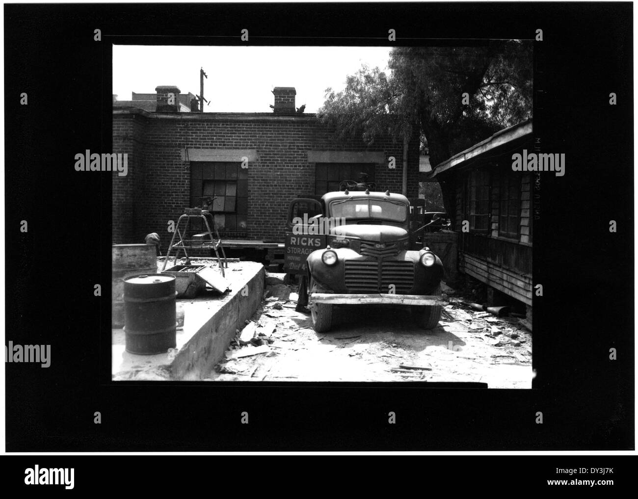 This image shows H.L. Green's trestle used for loading and unloading ...