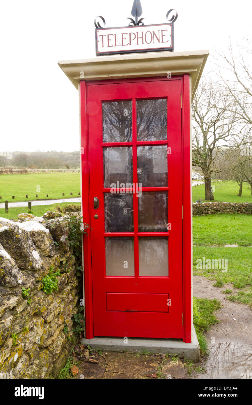 K1 telephone box, UK. Earliest model of standard UK telephone kiosk ...