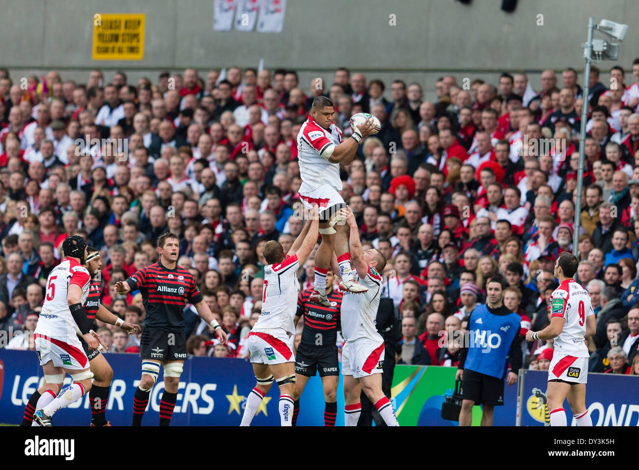 Belfast, N.Ireland. 05th Apr, 2014. Ulster number eight Nick WILLIAMS ...