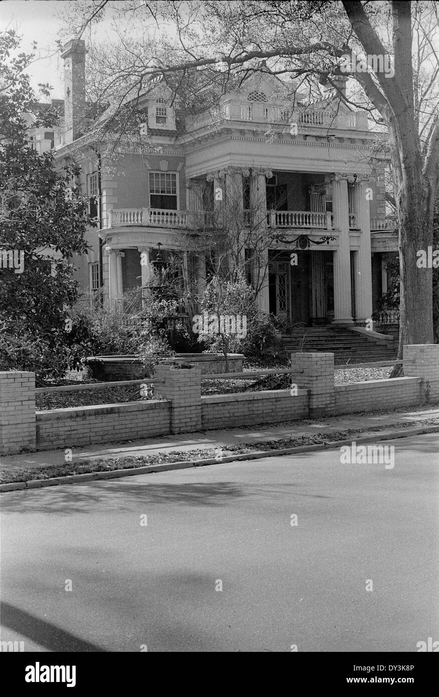 This image from 1965 shows buildings in Hattiesburg, Mississippi ...