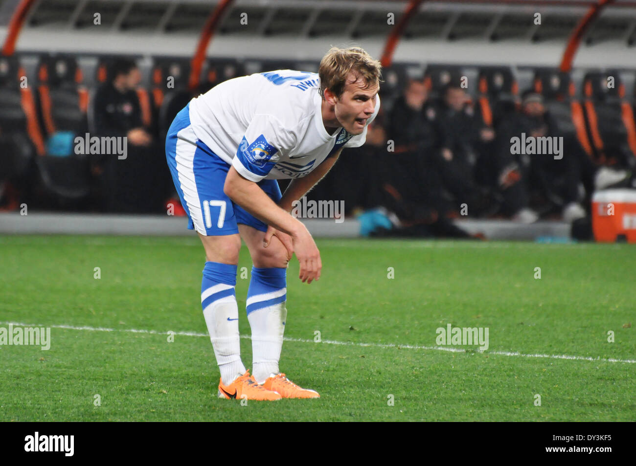 Strinic Ivan during the match between "Shakhtar" and "Dnepr at Donbass ...