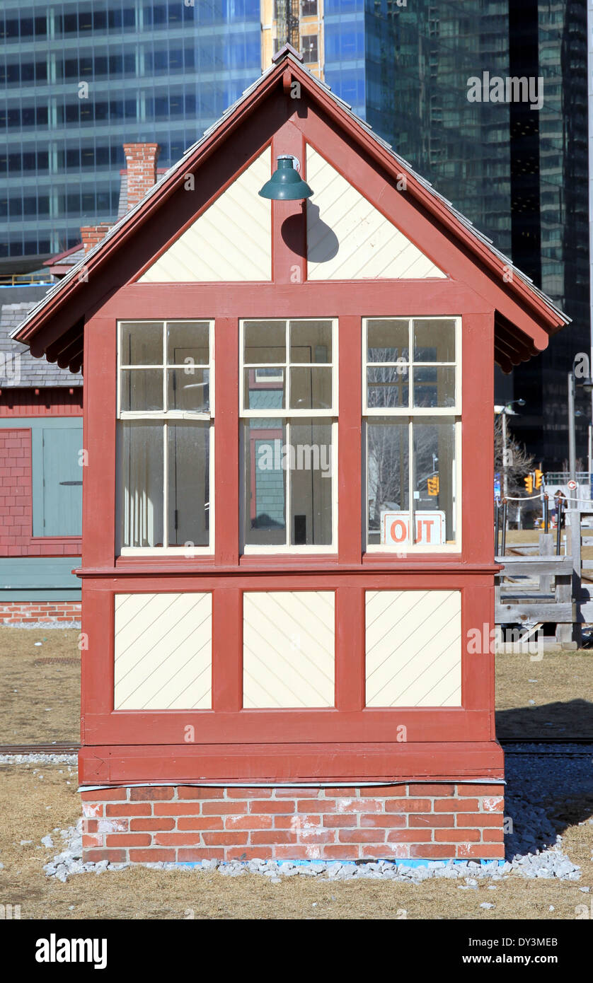 Old railroad shed at the Toronto Railway Museum in Toronto, Canada ...
