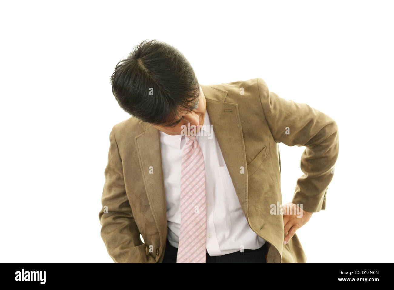 Very disappointed man isolated on white background. studio shot Stock ...