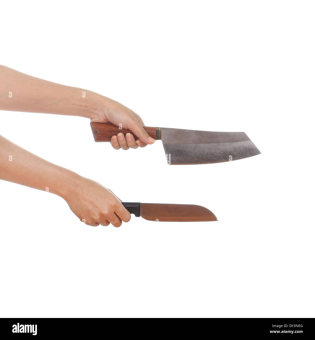 Hand holding stabbing knife hi-res stock photography and images - Alamy