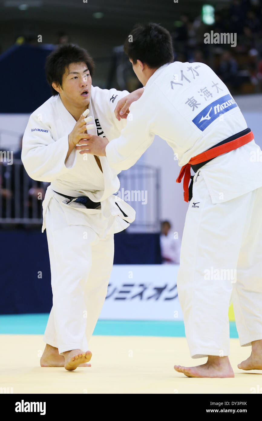Fukuoka Convention Center, Fukuoka, Japan. 5th Apr, 2014. (L-R) Yuya ...