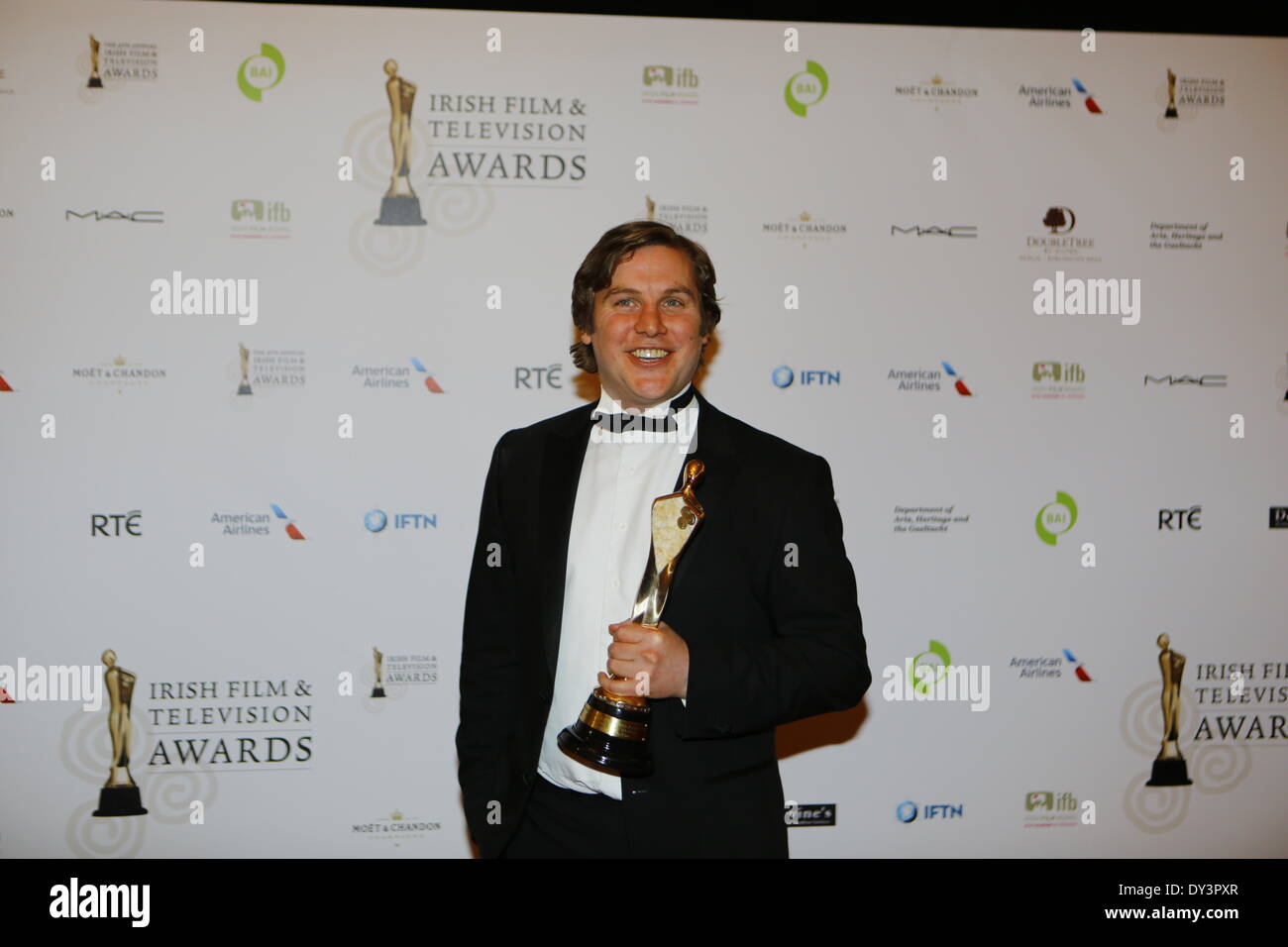 Dublin, Ireland. 5th April 2014. Irish actor Peter Coonan presents his ...