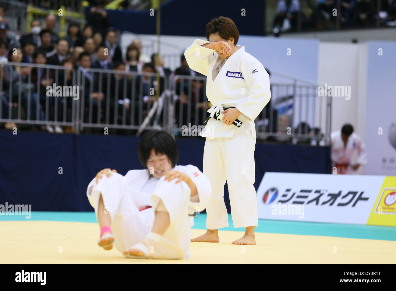 Fukuoka Convention Center, Fukuoka, Japan. 5th Apr, 2014. (L-R) Anzu Yamamoto, Nae Udaka, APRIL ...