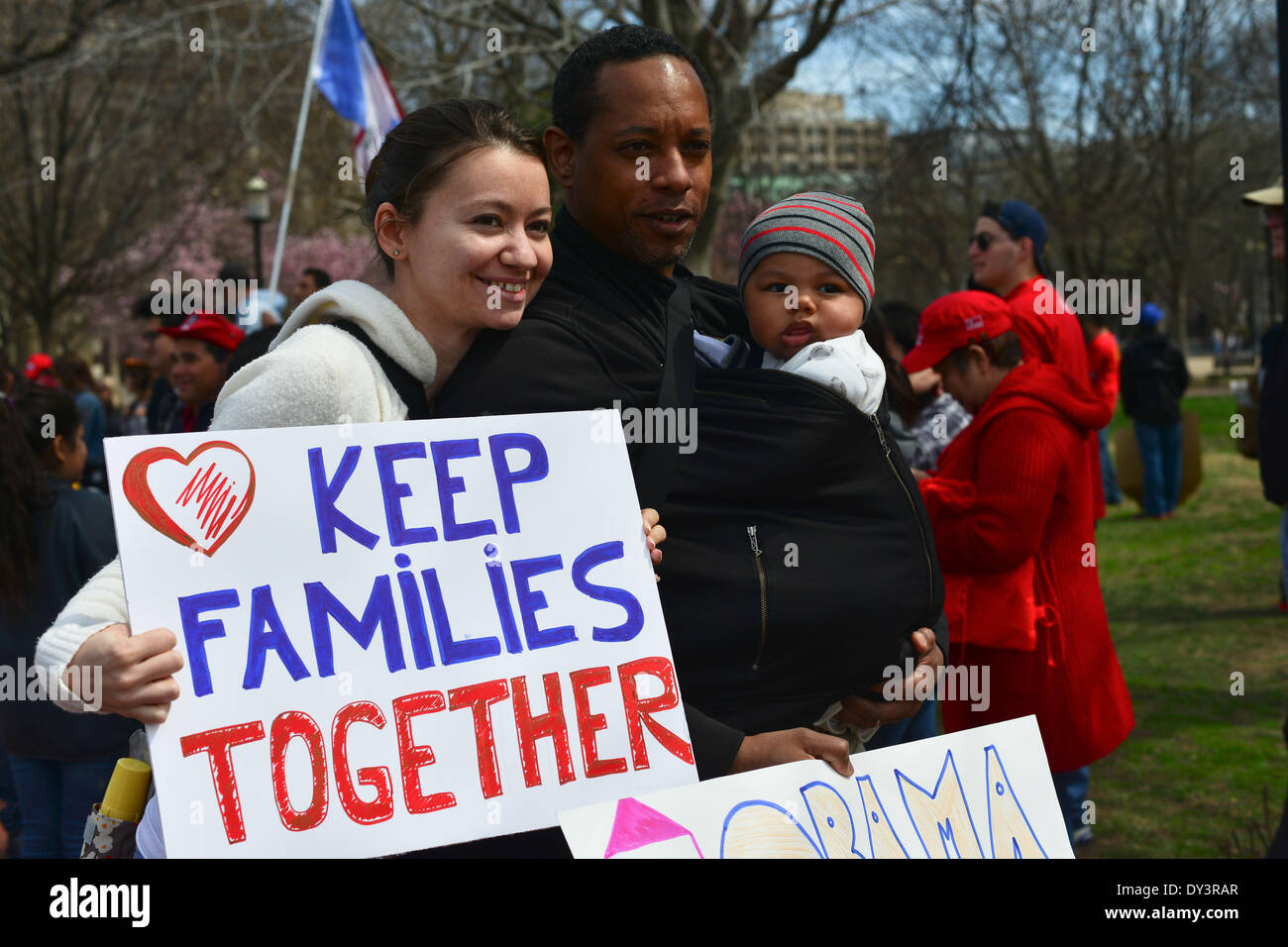 Washington DC, USA. 05th Apr, 2014. ANA NEGOUESCU, husband DAVID BUGG ...