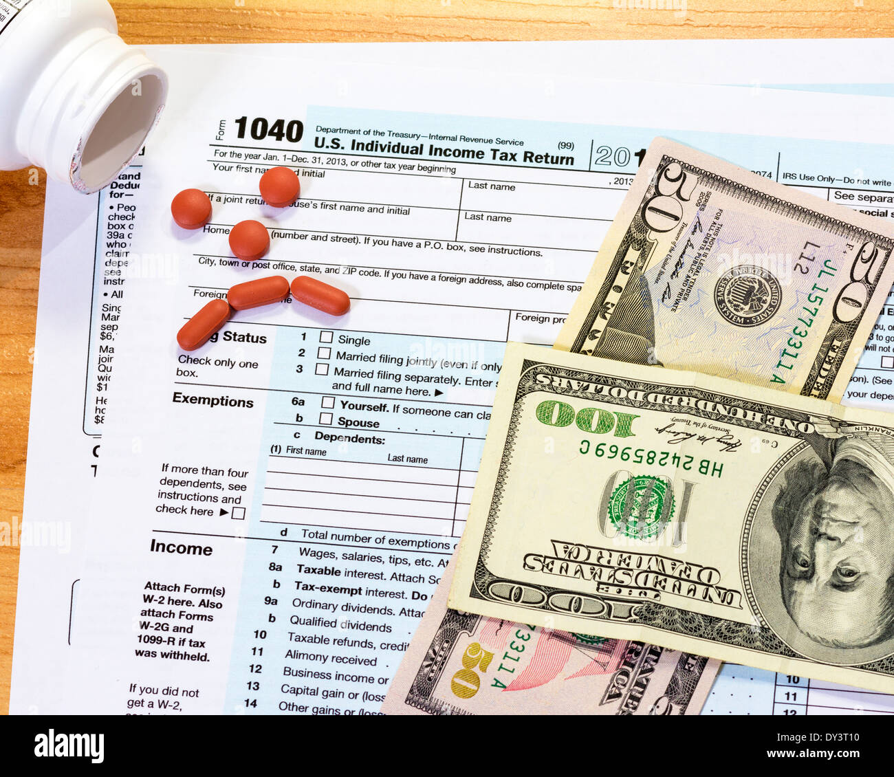 1040ez form hi-res stock photography and images - Alamy