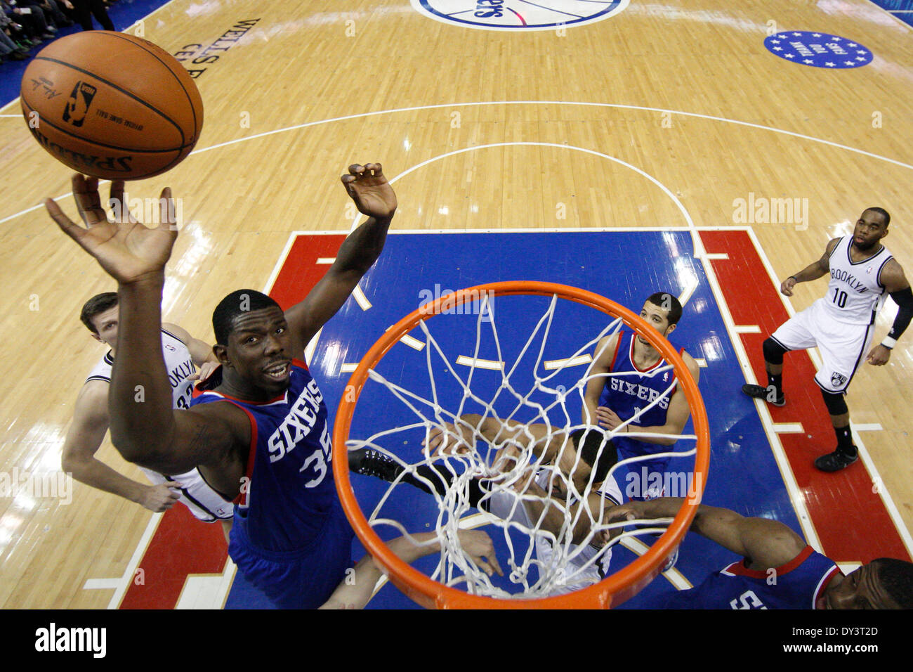 Phildaelphia, Pennsylvania, USA. 5th April, 2014. Philadelphia 76ers ...