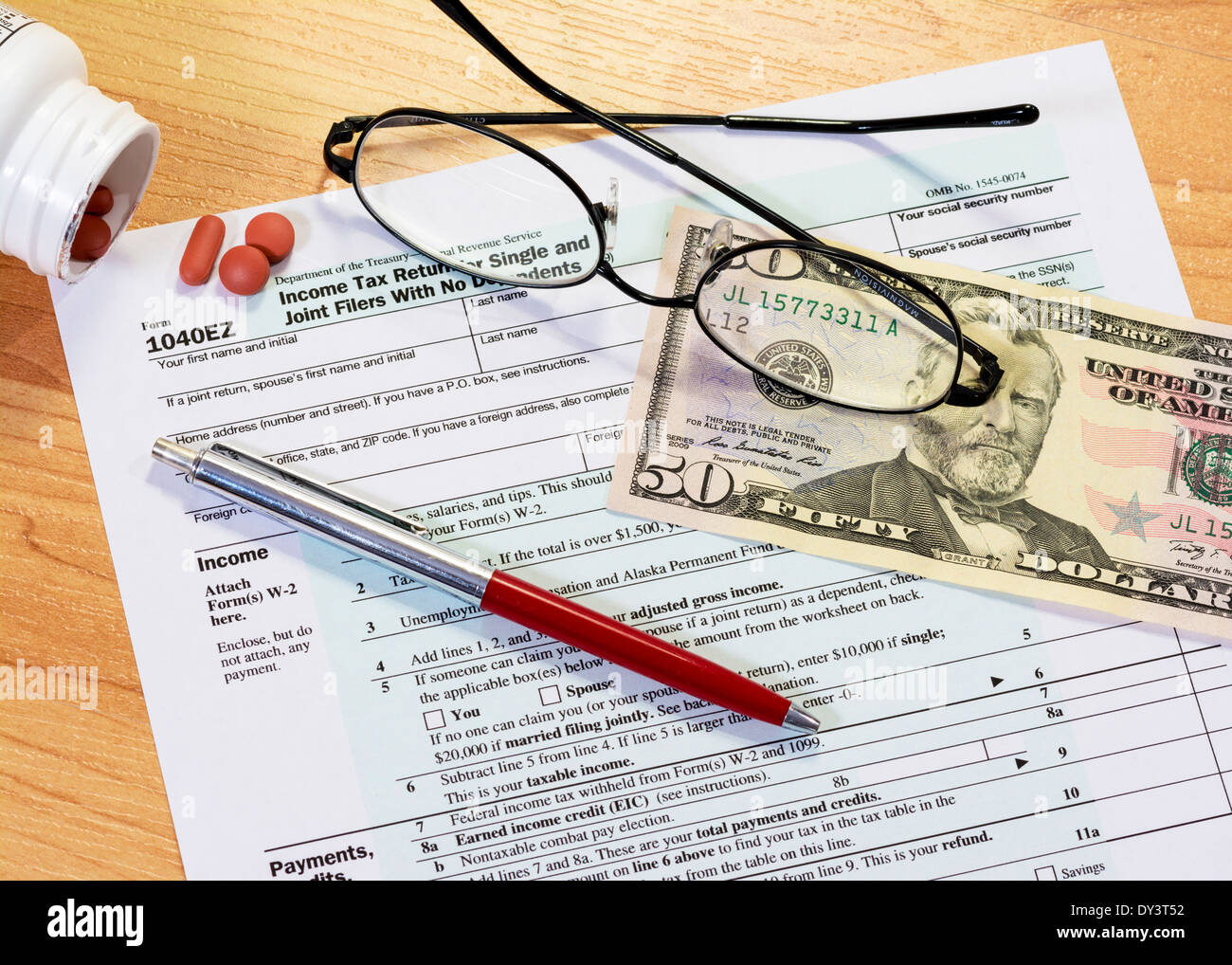 Tax form tools need to help prepare Stock Photo - Alamy