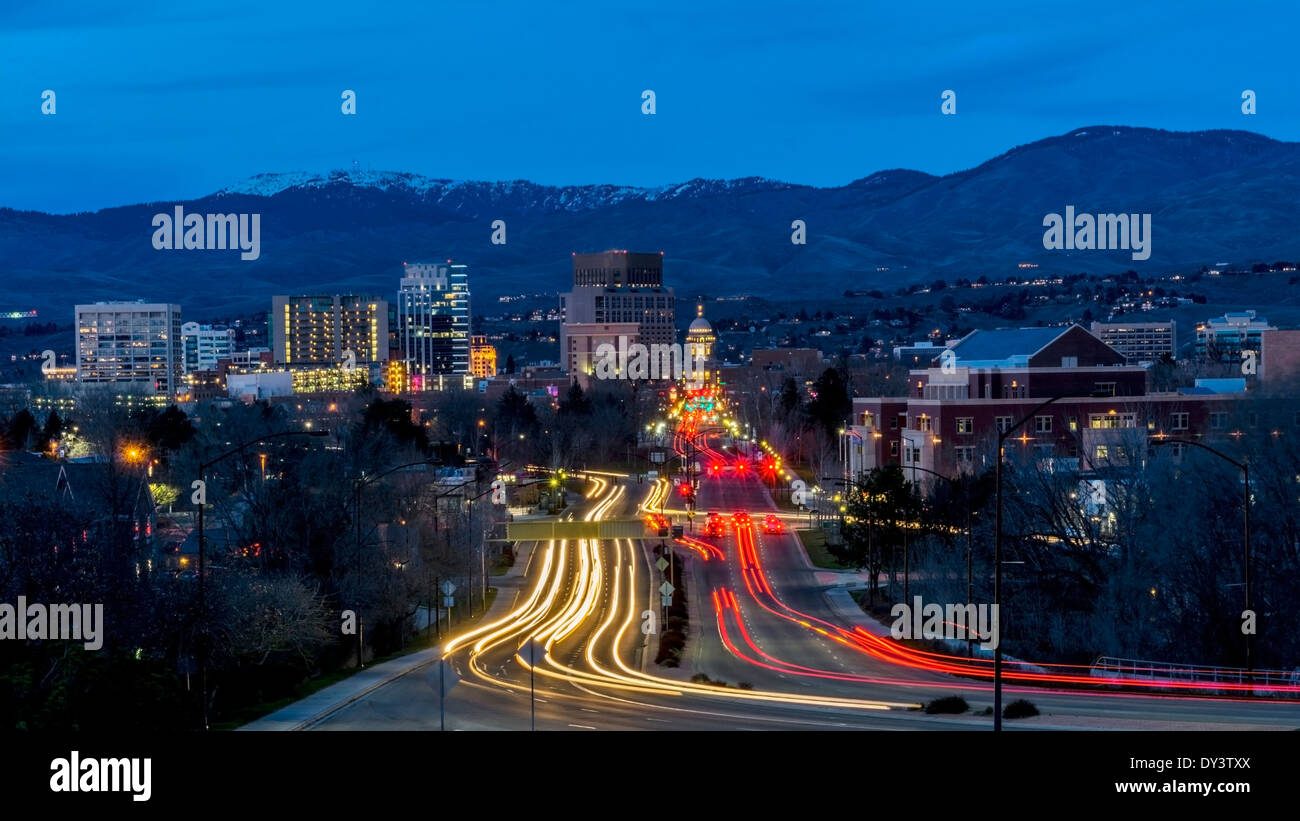 Boise idaho and night hi-res stock photography and images - Alamy