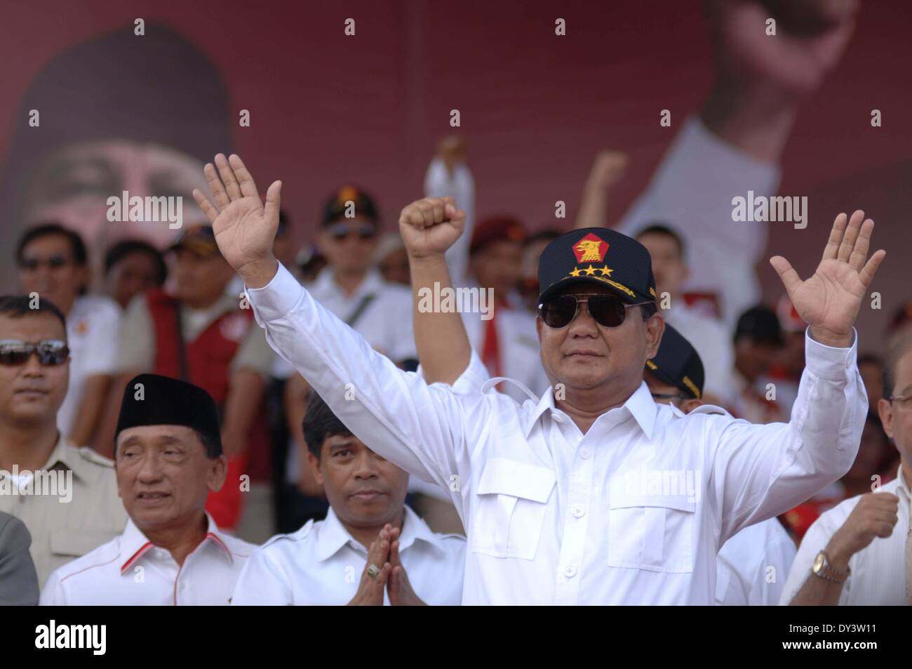 Surabaya, Indonesia. 5th Apr, 2014. APRIL 5: Prabowo Subianto ...