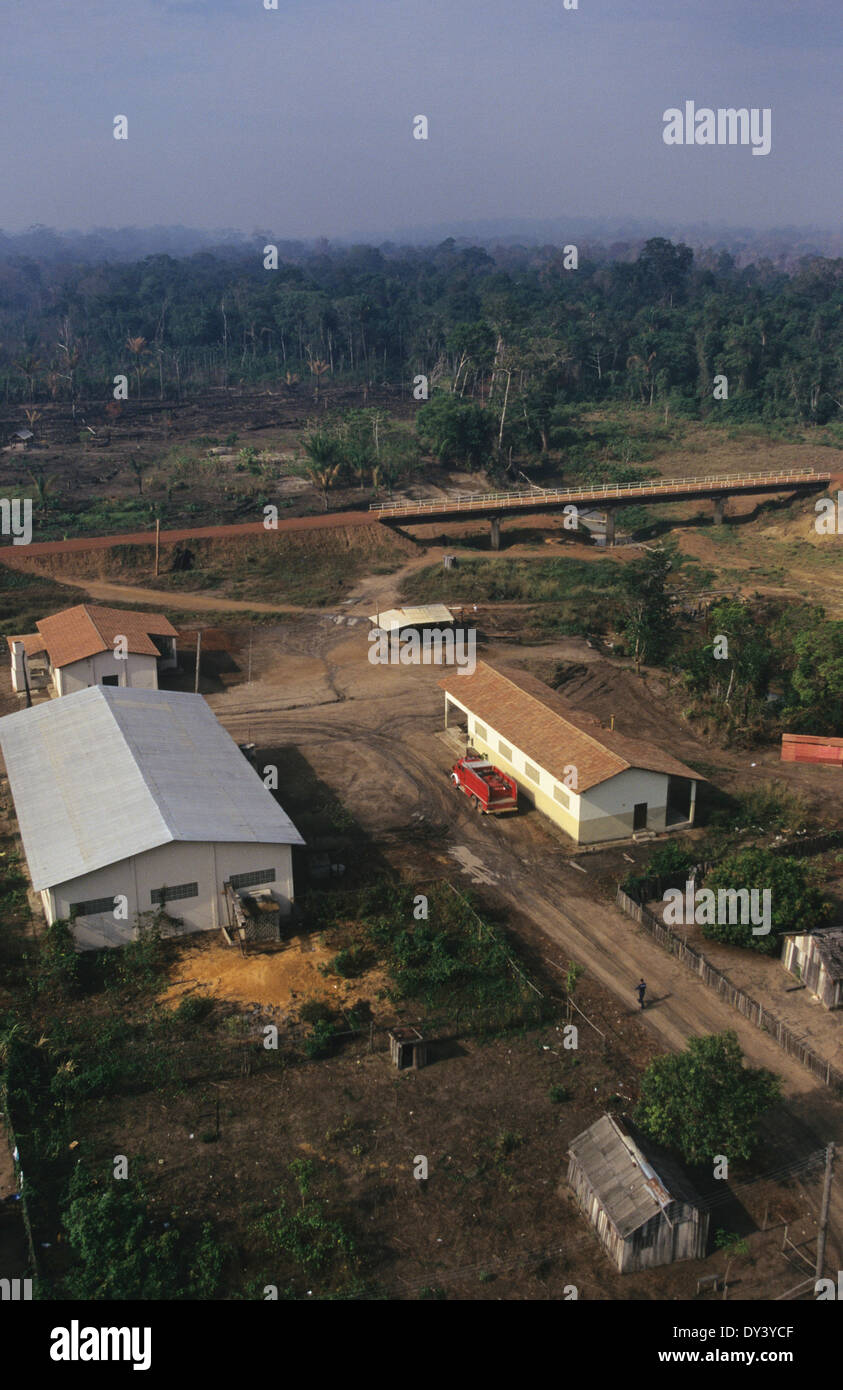 New urban development in what was previously primary rainforest habitat ...