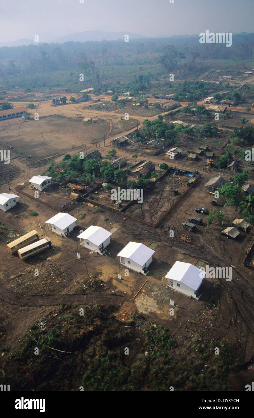 New urban development in what was previously primary rainforest habitat ...