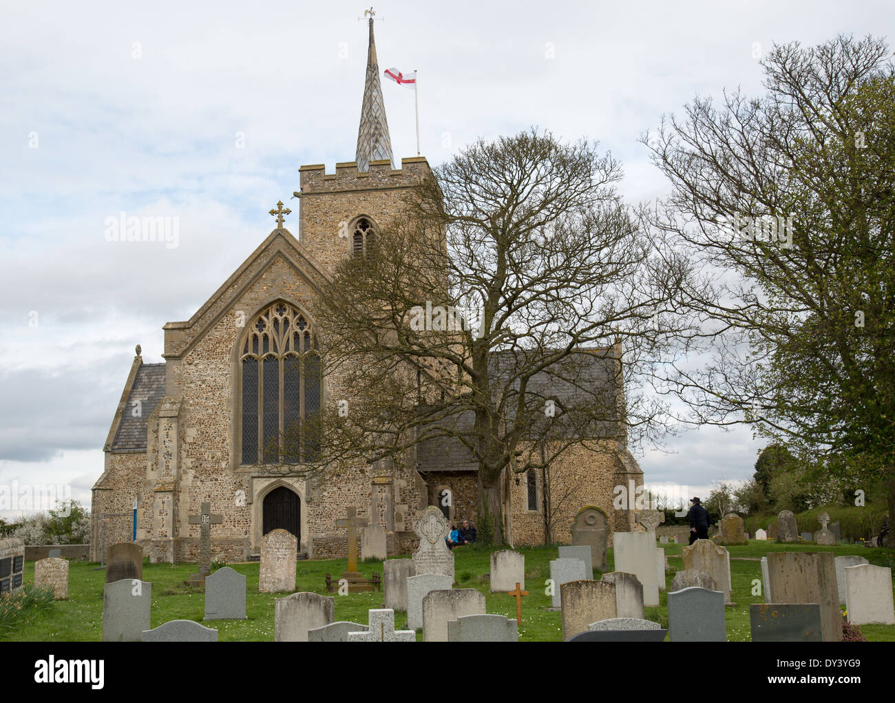 St George’s Church at Thriplow Stock Photo - Alamy