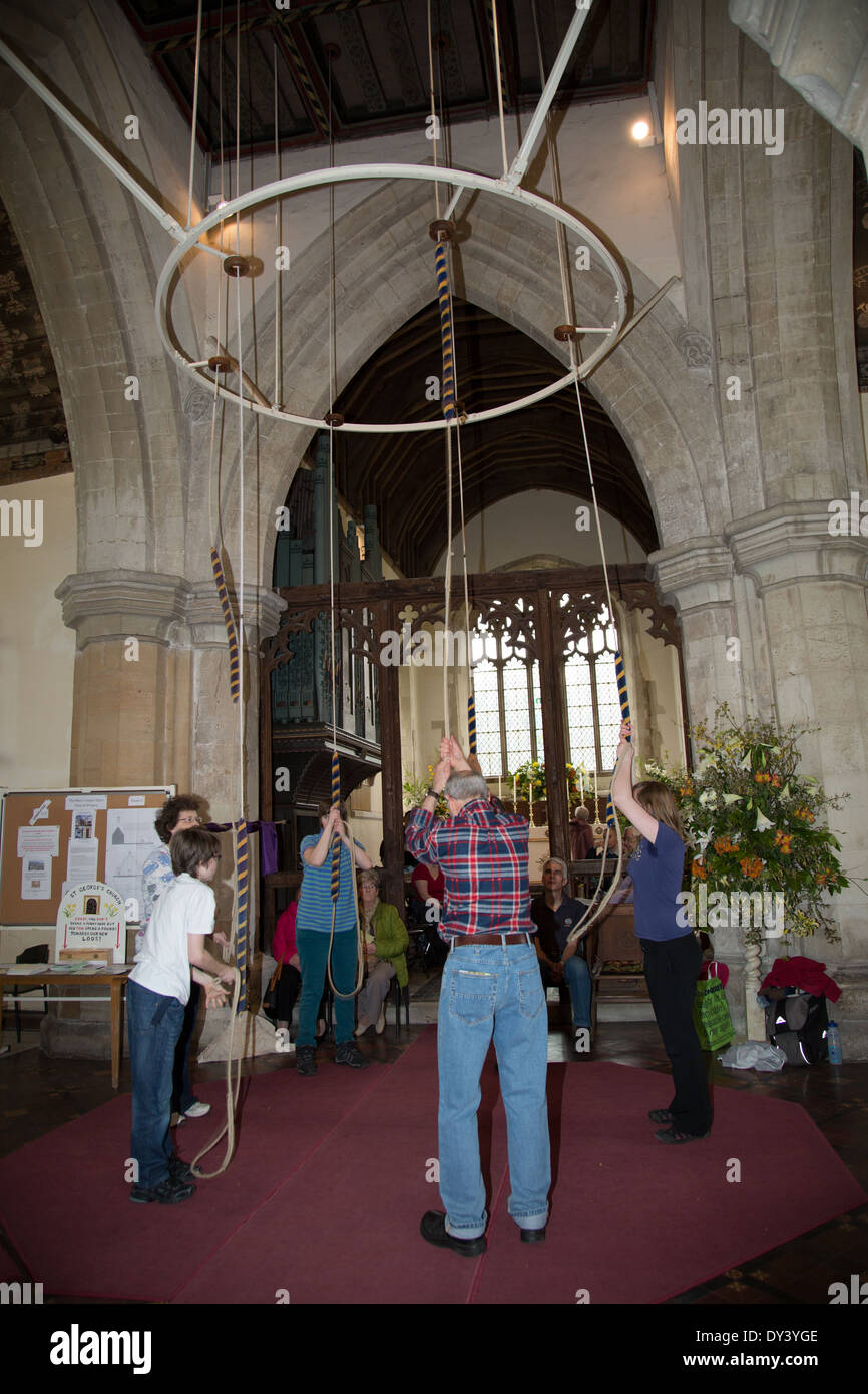 Church bell rope ropes hi-res stock photography and images - Alamy