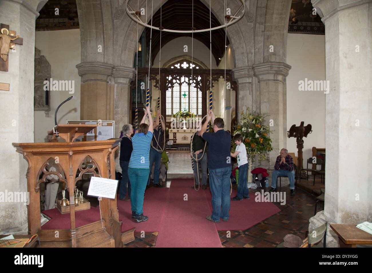 Church bell rope ropes hi-res stock photography and images - Alamy