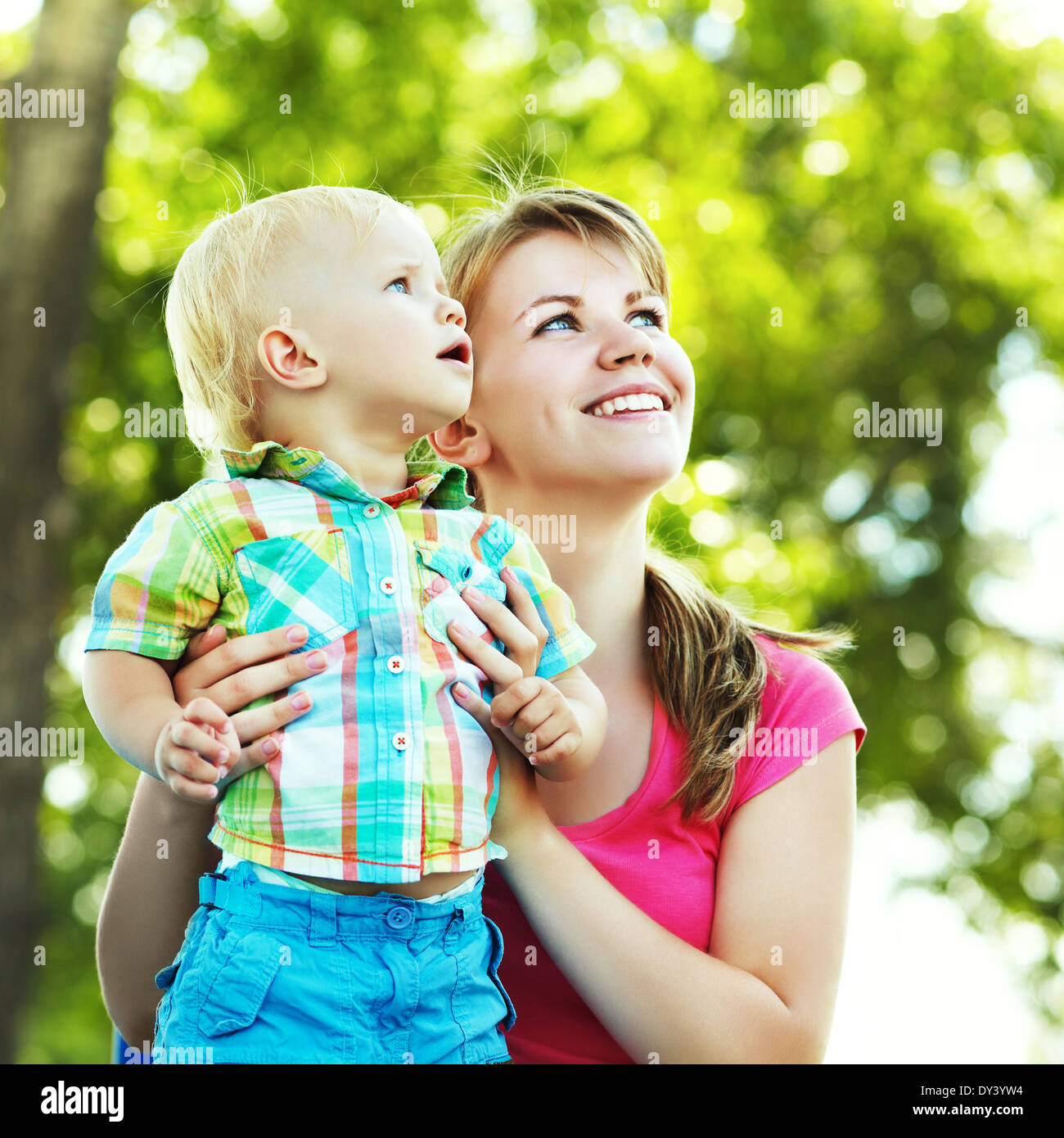 portrait of mother and son Stock Photo - Alamy